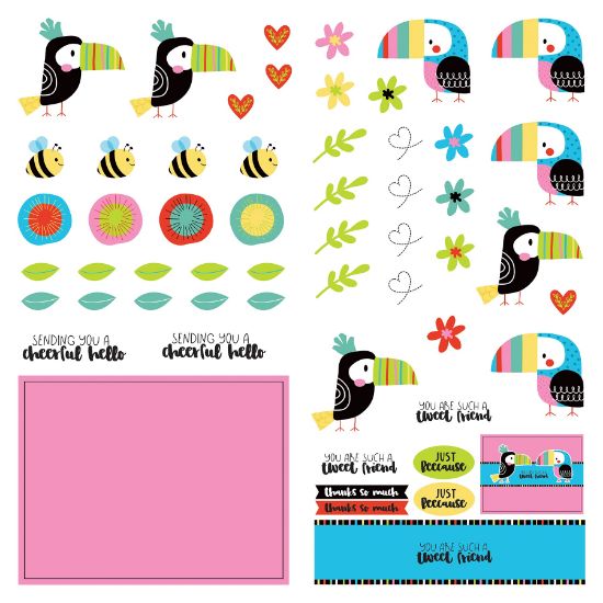 Supermart.com. Birds Of A Feather Cardstock Die-Cut Sheet 12"X12" Birds ...