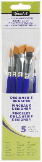 Supermart.com. DecoArt Designer Series Brushes-Basics With Angled ...