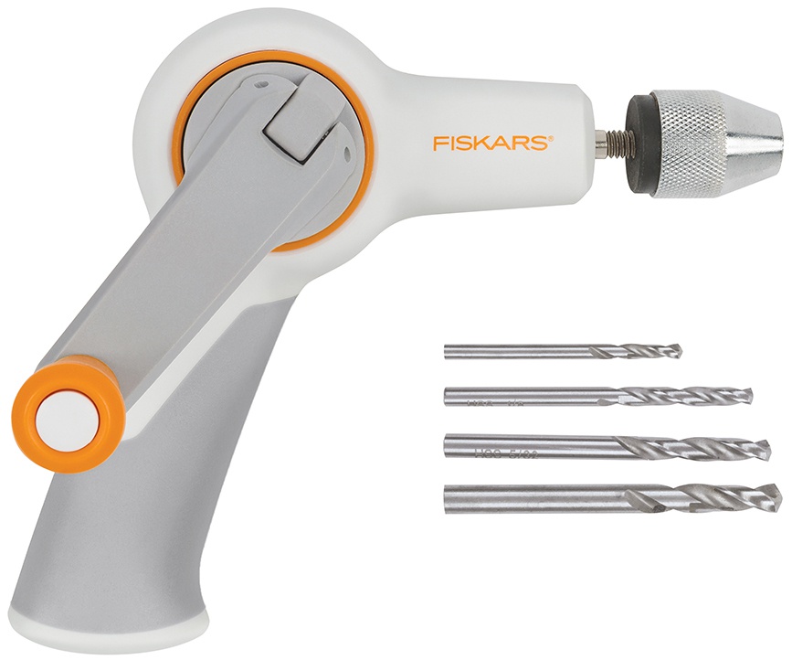 Supermart.com. Fiskars Built to DIY Precision Hand Drill W/4 Bits