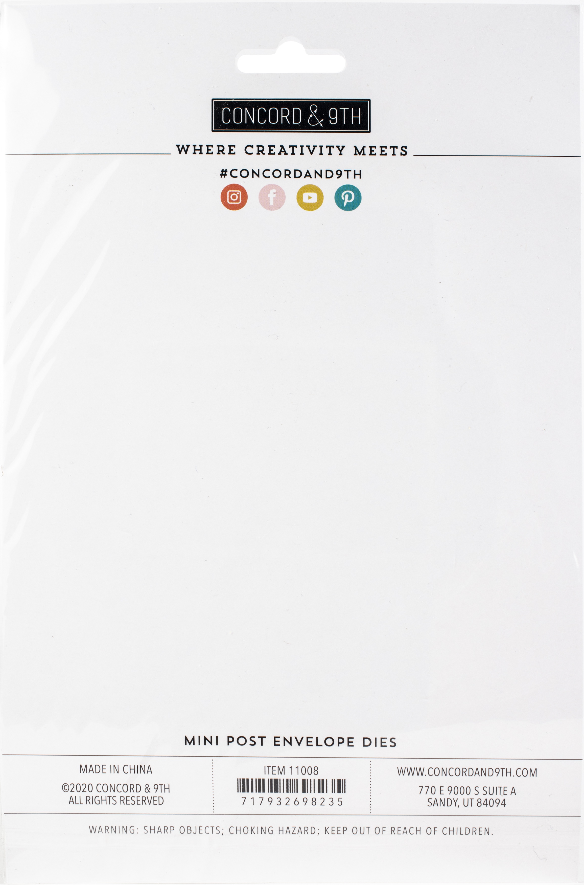 Supermart.com. Concord & 9th Dies Mini Post Envelope