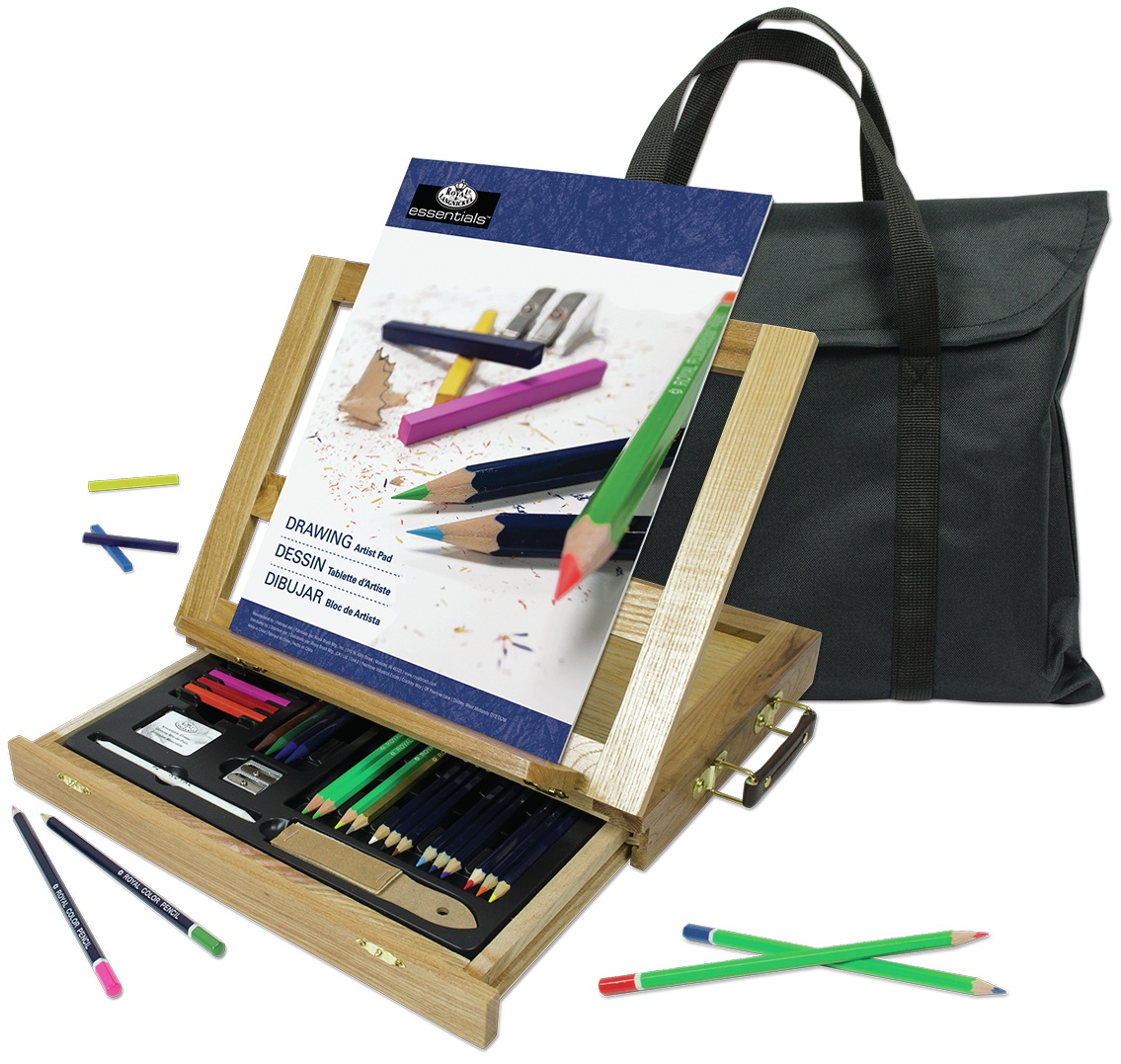 Supermart.com. Easel Art Set W/Easy To Store Bag Drawing