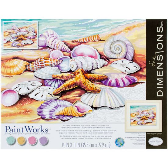 Supermart.com. Paint Works Paint By Number Kit 11"X14" Shells