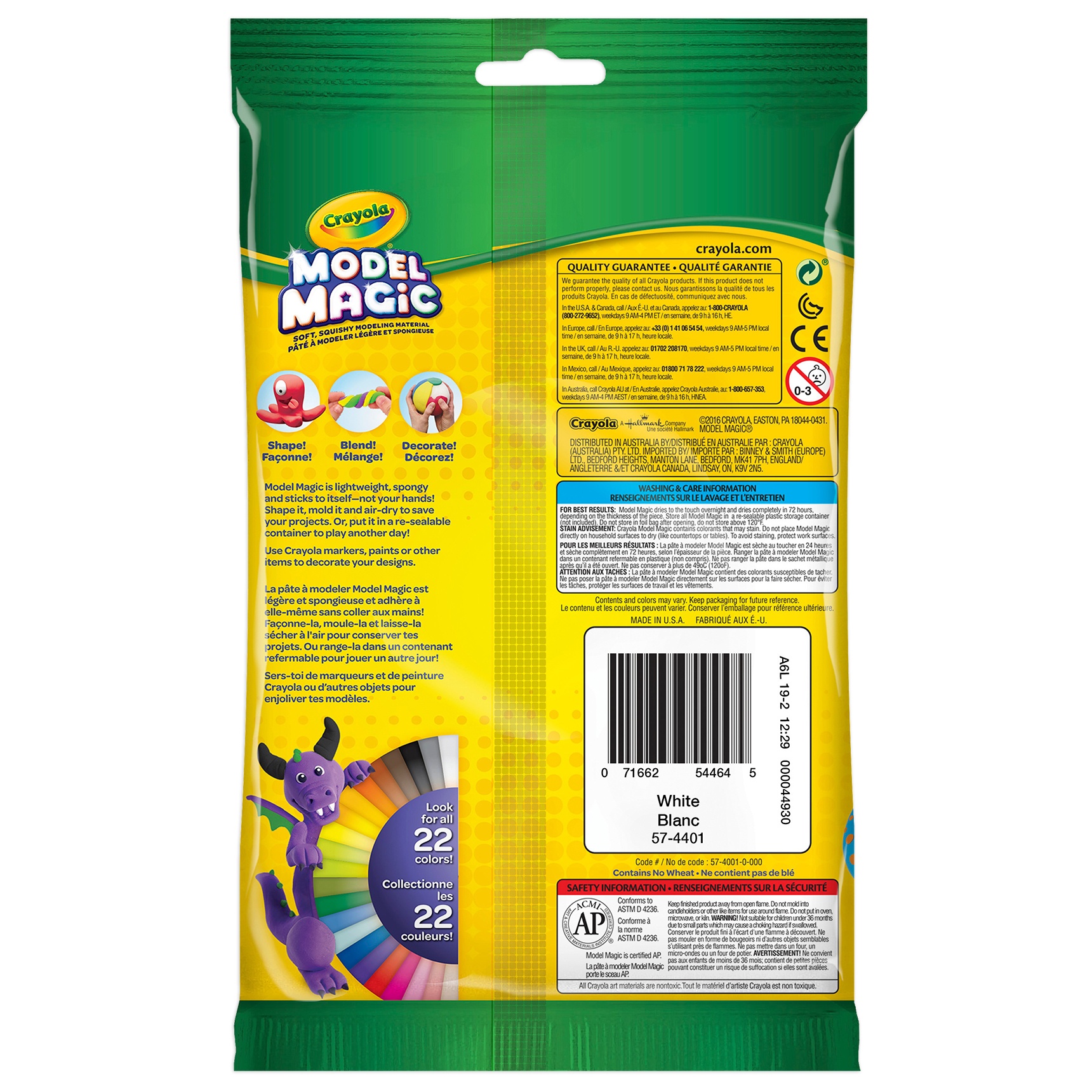 Supermart.com. Crayola Model Magic 4oz White