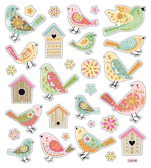 Supermart.com. Sticker King Stickers Glitter Birds