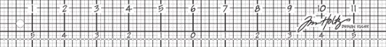 Supermart.com. Tim Holtz Acrylic Design Ruler 12"