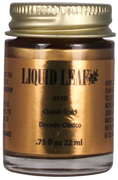 Supermart.com. Liquid Leaf One-Step Leafing Paint .75oz Classic Gold