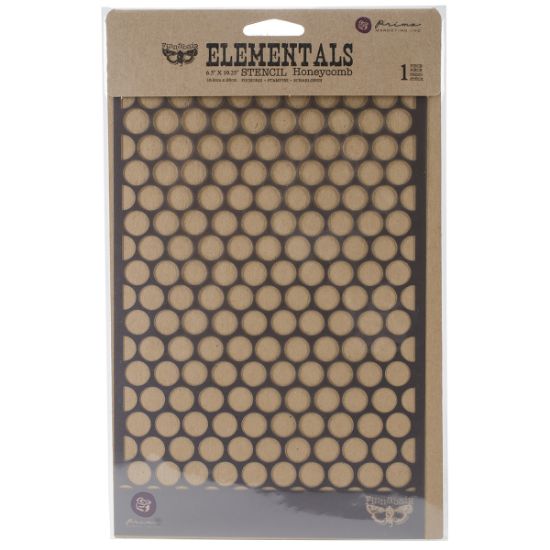 Supermart.com. Prima Elementals Stencil 6.5"X10.25" Honeycomb