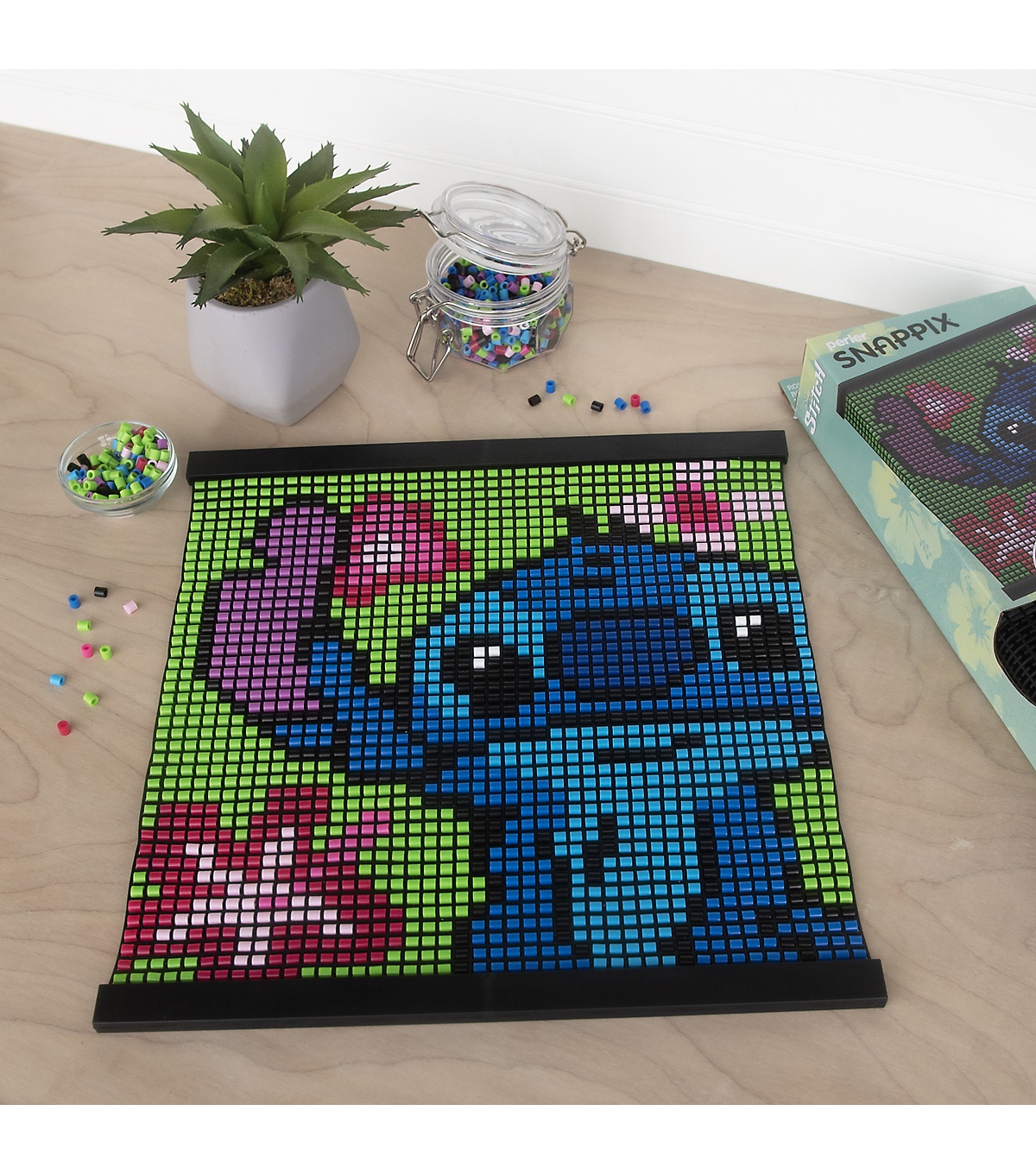 Supermart.com. Perler Snappix Kit 12"X12"-Disney Stitch