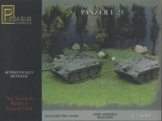 Supermart.com. Pegasus 7602 WWII German Army E-25 Tank 1/72 Scale Plastic Model Kits