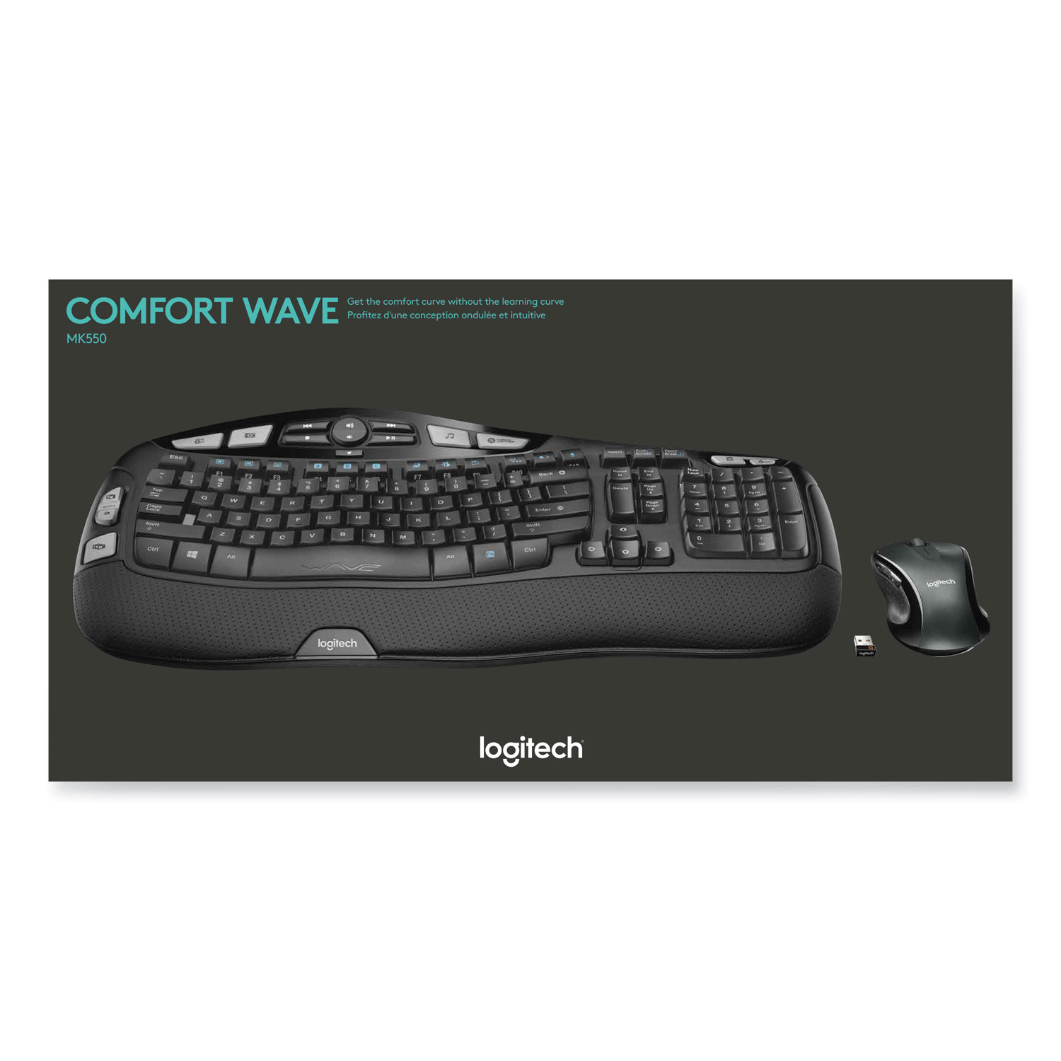 Supermart.com. Logitech® MK550 Wireless Desktop Set, Keyboard/Mouse ...