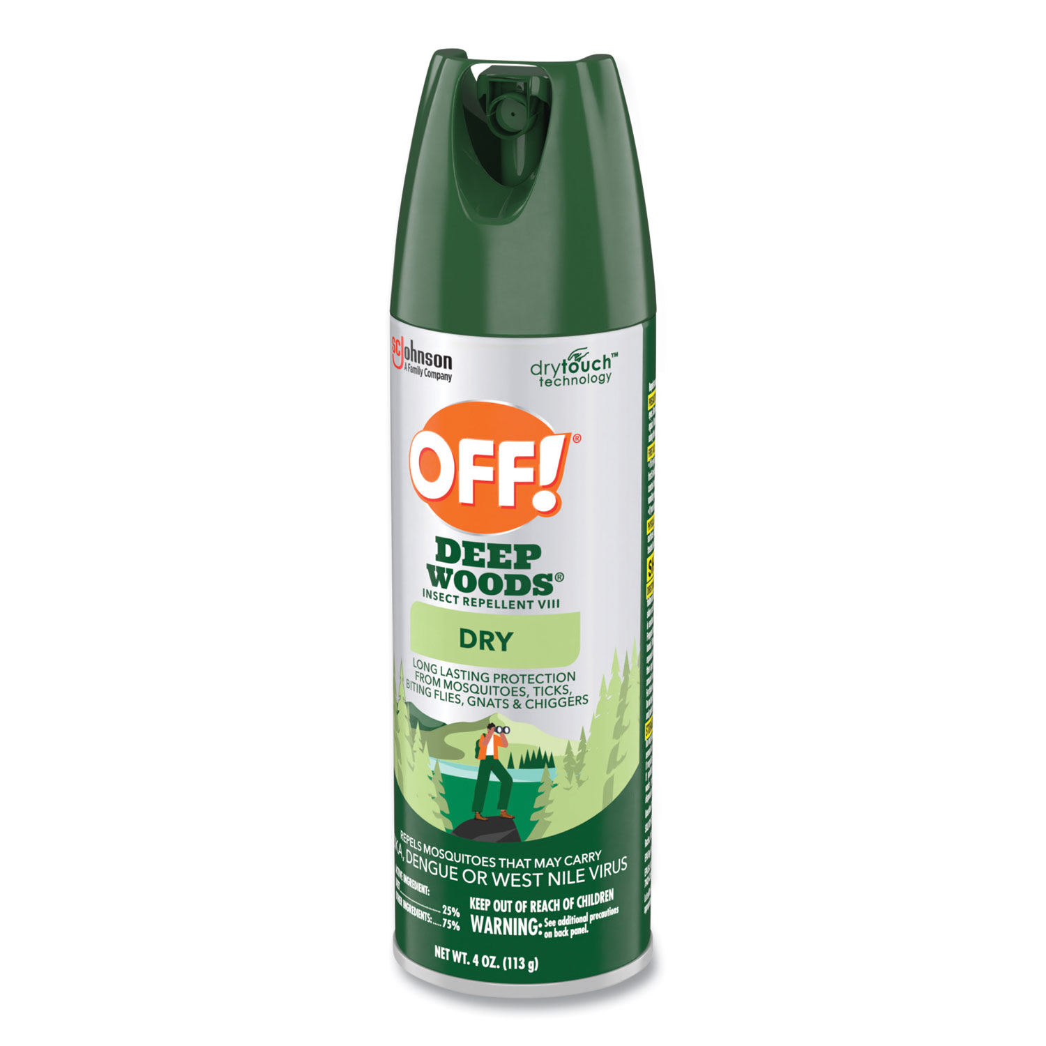 Supermart.com. OFF!® Deep Woods Dry Insect Repellent, 4oz, Aerosol ...
