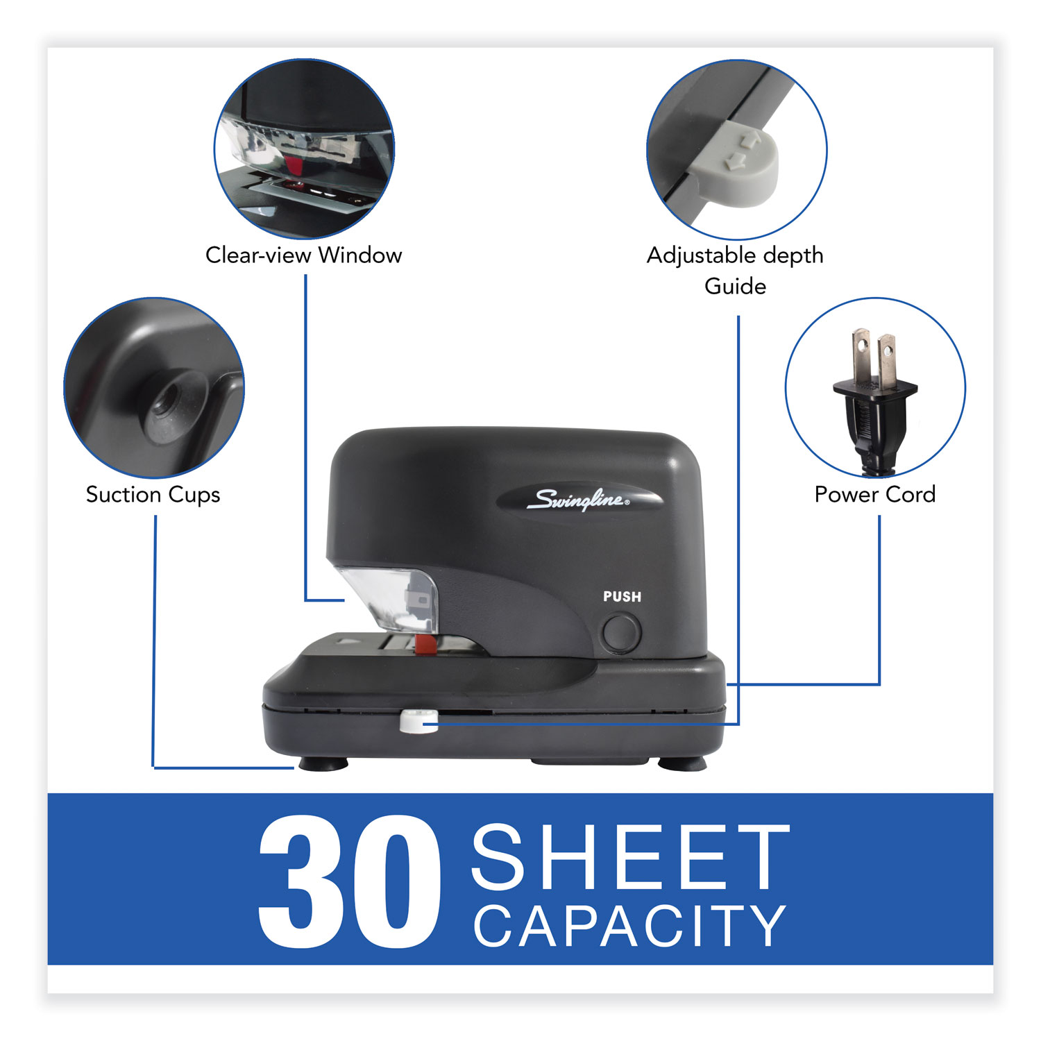 Supermart.com. Swingline® High-Volume Electric Stapler, 30-Sheet ...