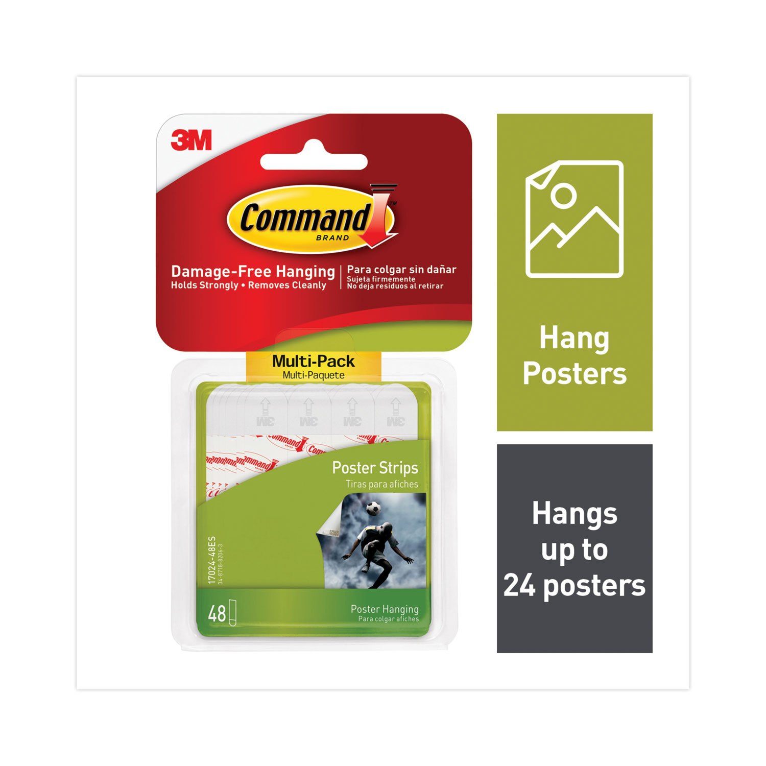 Supermart.com. Command™ Poster Strips Value Pack, White, 48/Pack